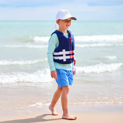 Line + Cleat Toddler Life Jacket - Navy - Boater Kids